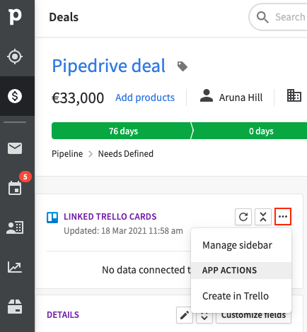 Pipedrive integration: Trello - Knowledge Base | Pipedrive